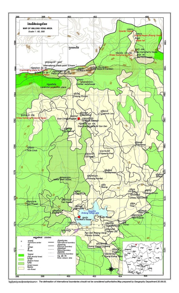 Map of Anlong Veng, 2002 – DOCUMENTATION CENTER OF CAMBODIA